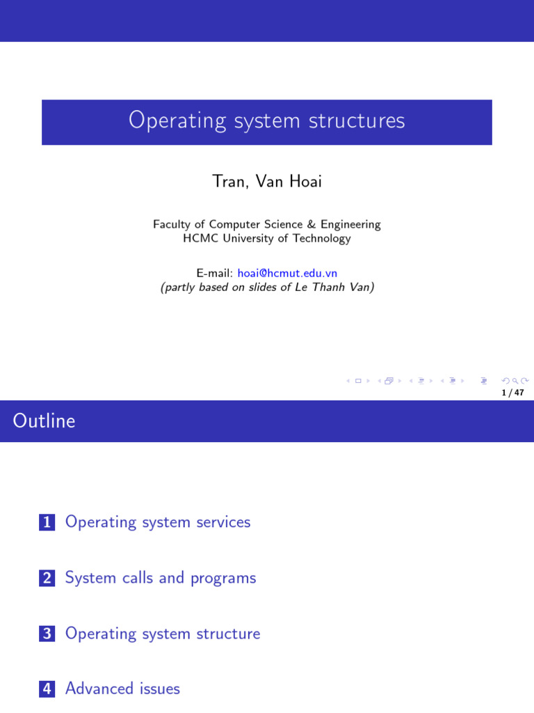 Overview of Operating System Structures | PDF | Kernel (Operating ...