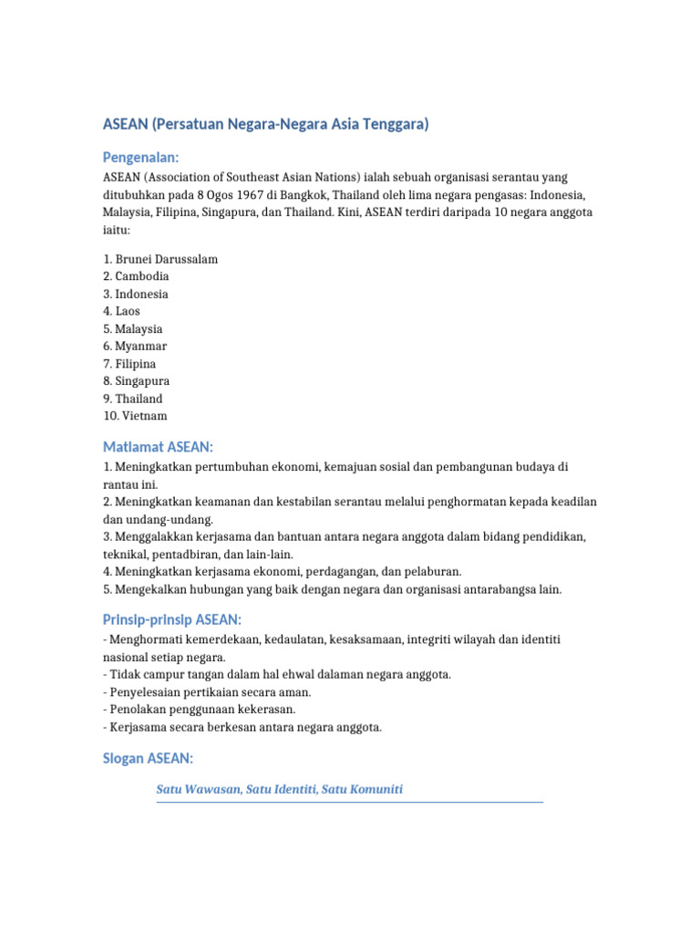 ASEAN Info | PDF