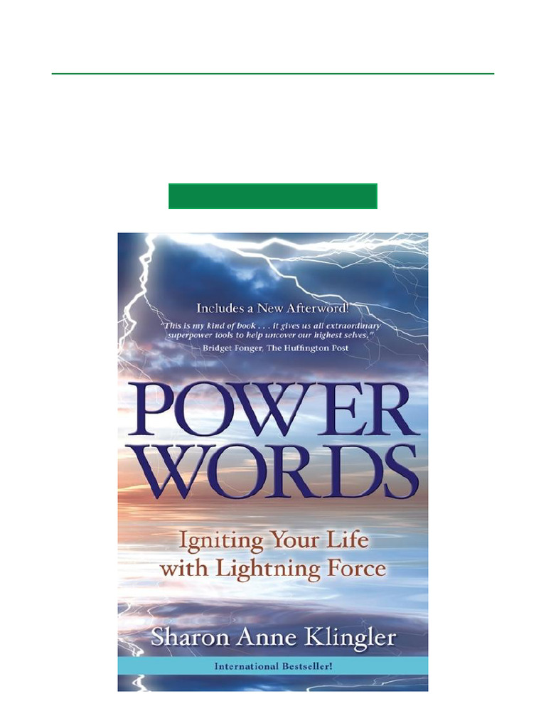 Power Words Igniting Your Life With Lightning Force Full Digital ...