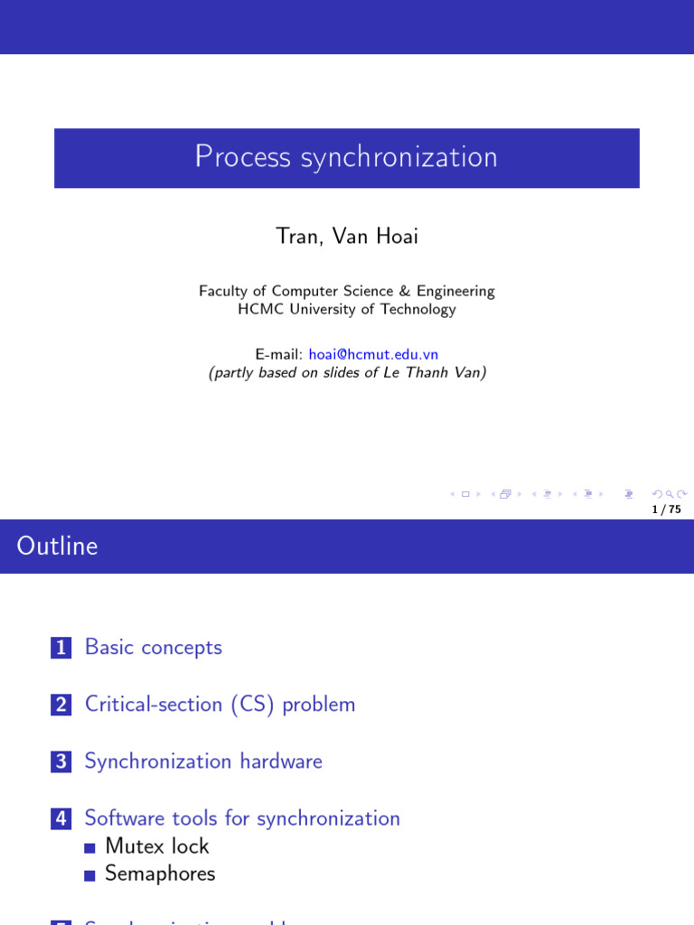 Os6 p2c5 Synchronization | PDF | Computer Science | Concurrency (Computer Science)