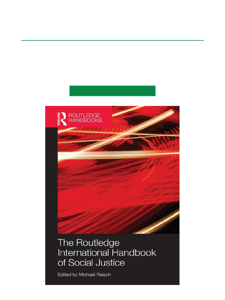 Routledge Handbook of Social Justice | PDF | Social Work