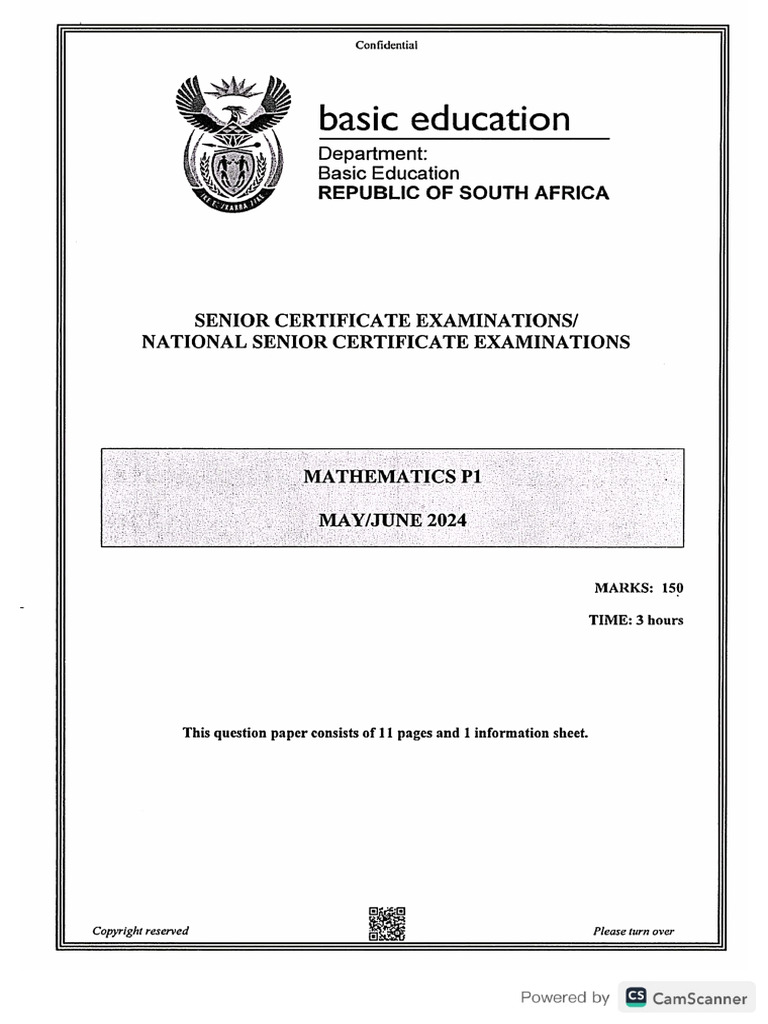 Maths P1 MayJune 2024 | PDF