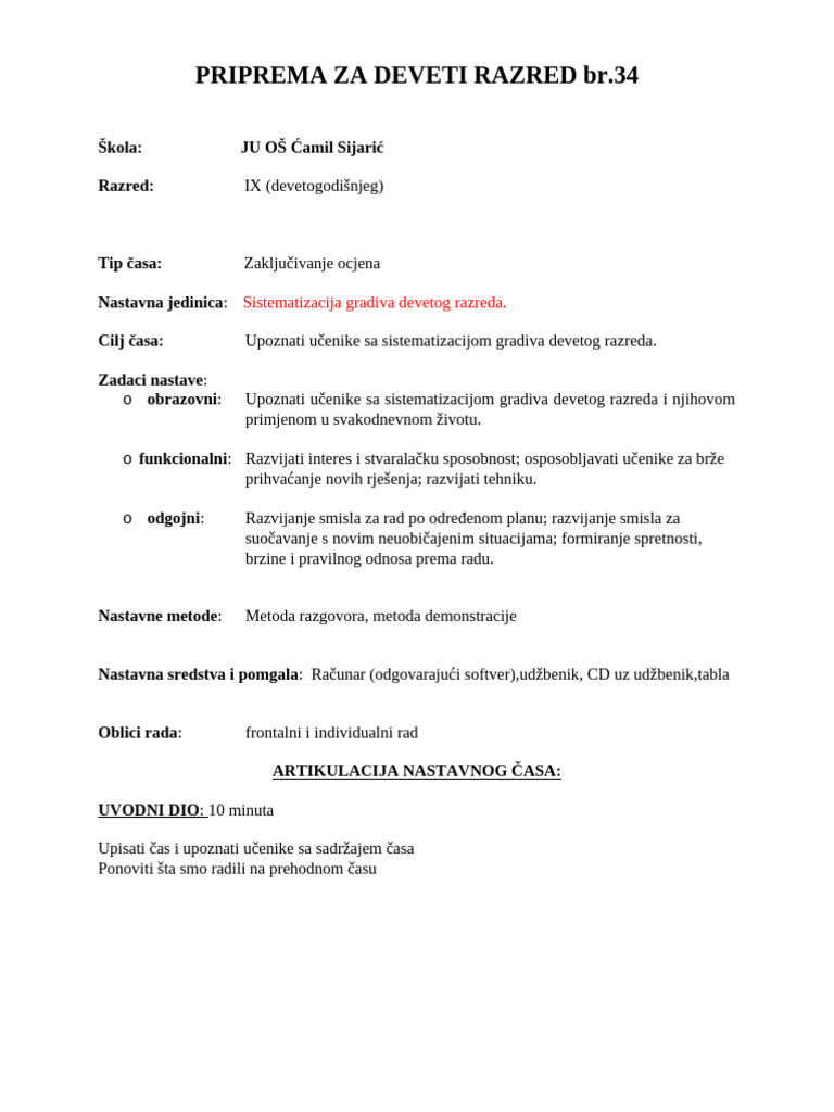 34zaključivanje Ocjena | PDF