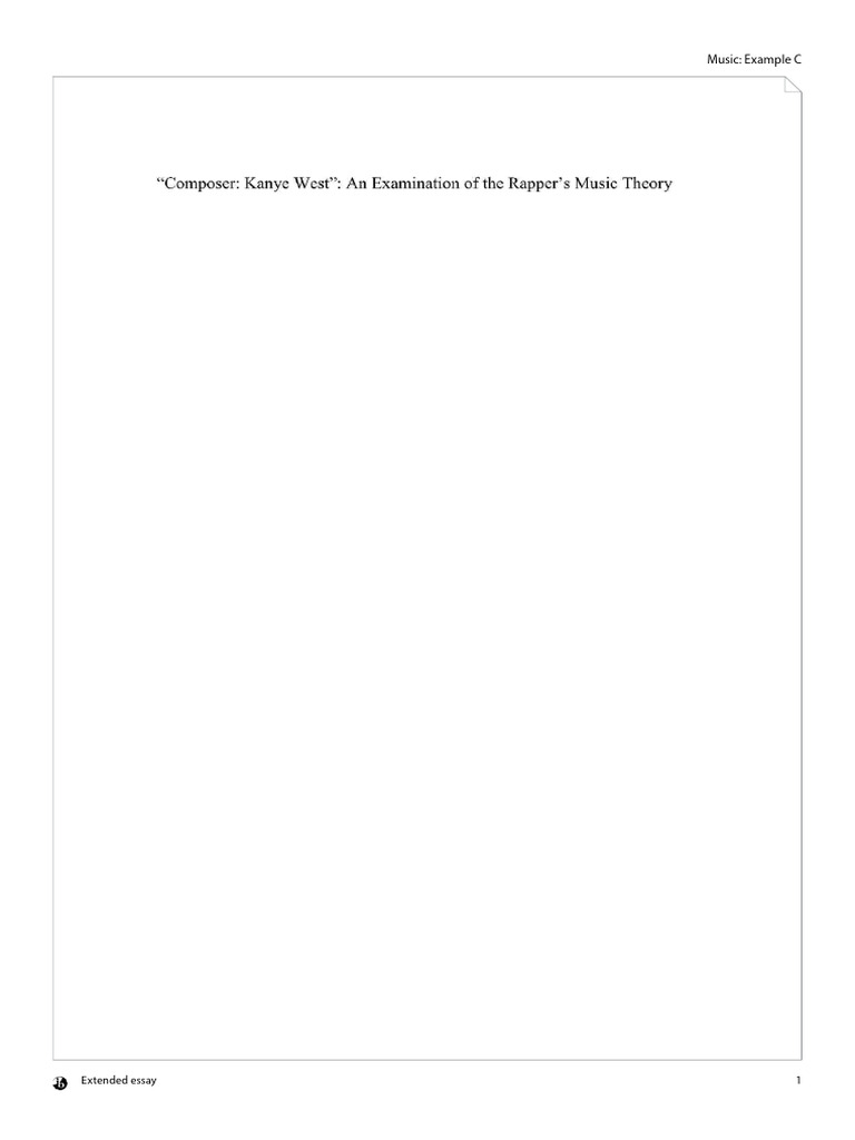 IB EE Music ExampleC | PDF