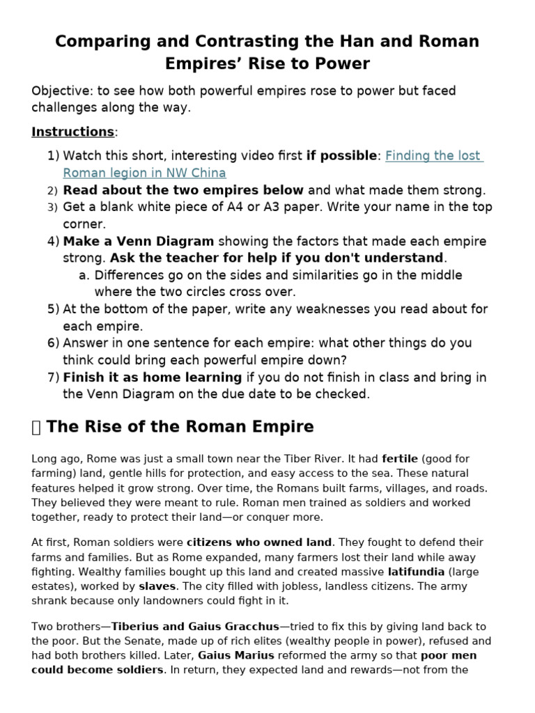 The Rise - Roman and Han Empires 1 | PDF | Punic Wars | Ancient Rome