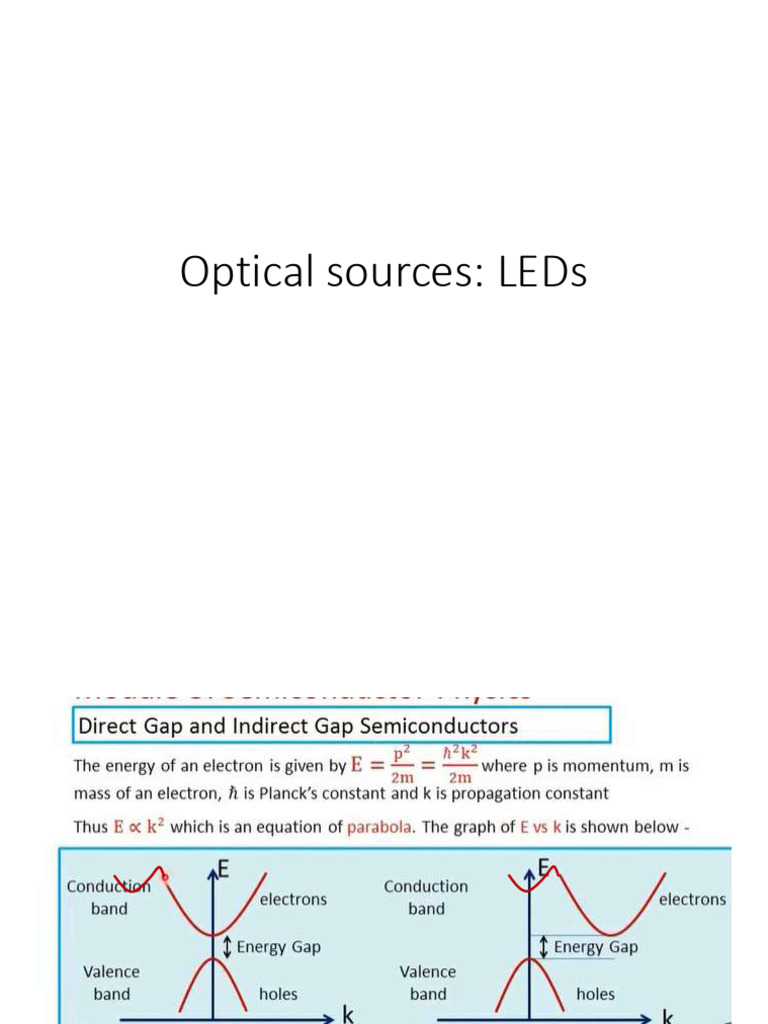 Fiber Optic Comm Lecture 5 | PDF | Light Emitting Diode | Optical Fiber