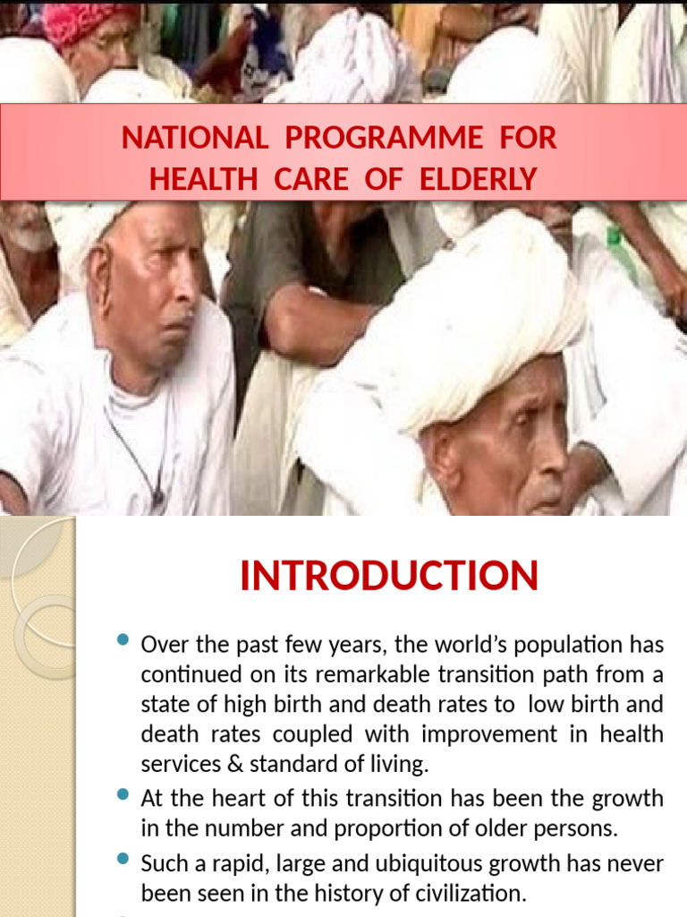 National Programme For Elderly | PDF | Geriatrics | Hospital