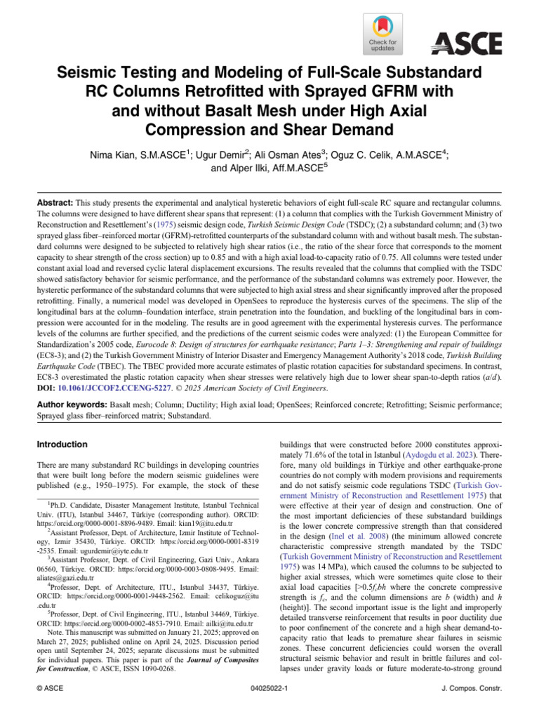 kian-et-al-seismic-testing-and-modeling-of-full-scale-substandard-rc ...