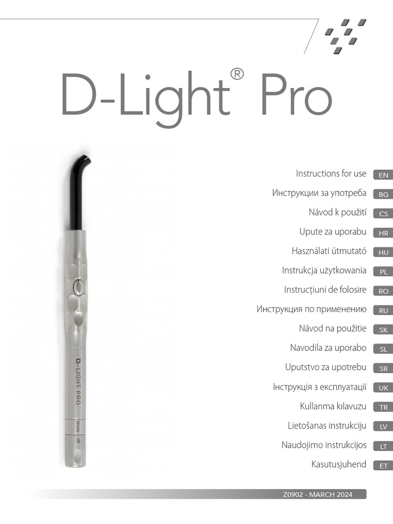 D-Light Pro Usage Instructions | PDF | Medical Device | Light Emitting ...