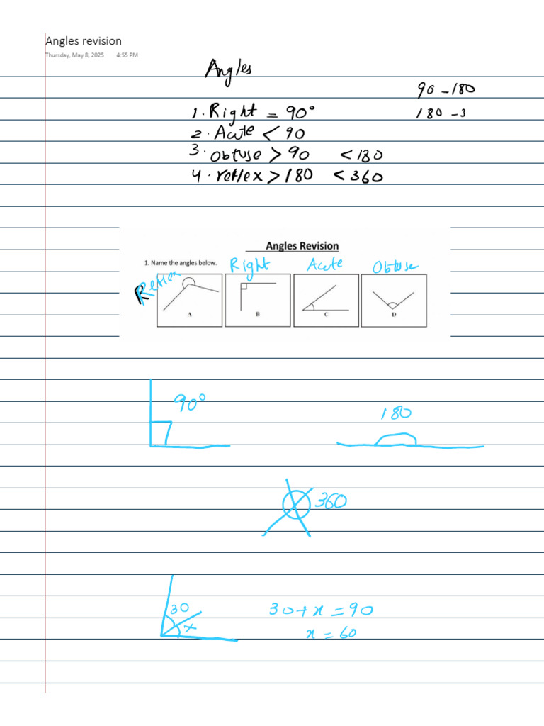 Angle Revision | PDF
