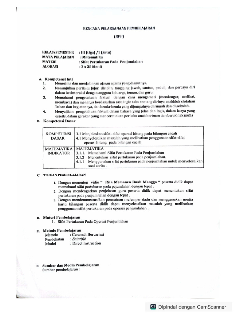 RPP Rita Maya Voni, S.PD E4E12410853 | PDF