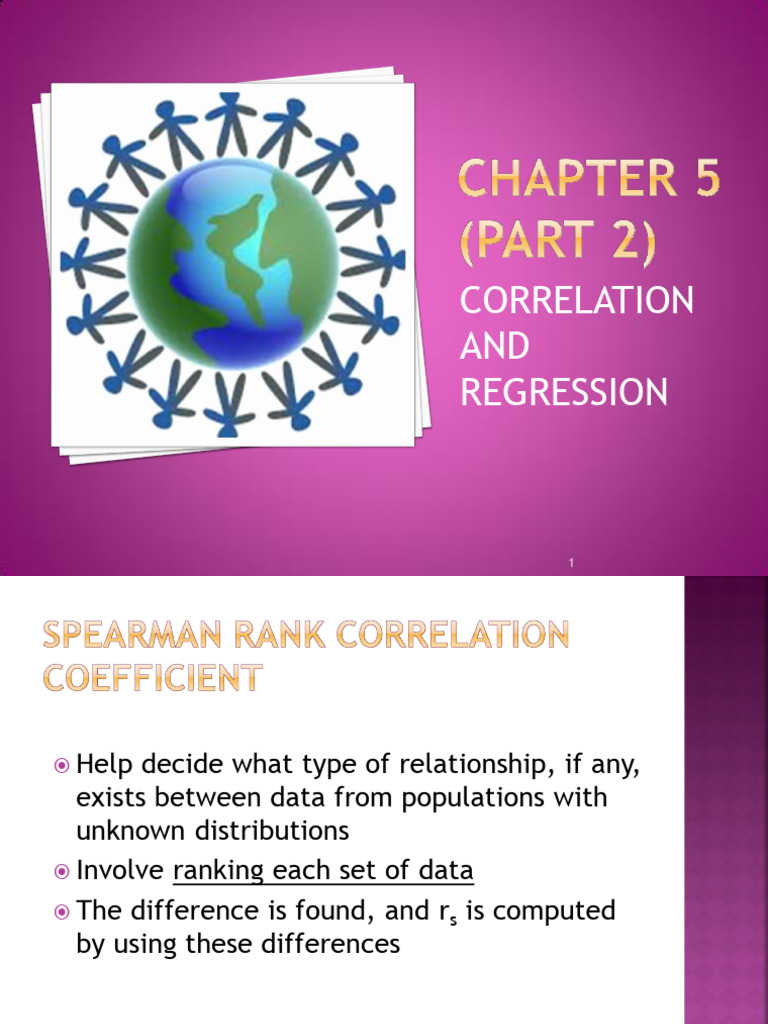 Chapter5 - Part 2 - Correlation and Regression | PDF | Linear Regression | Regression Analysis