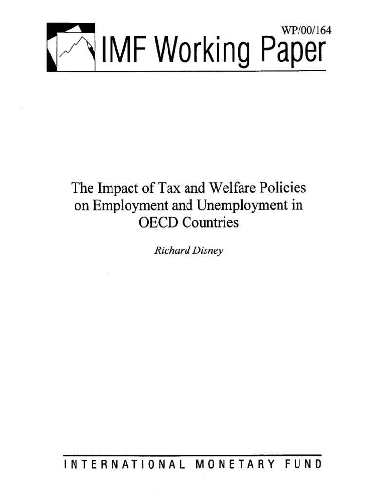 Tax and Social Welfare | PDF