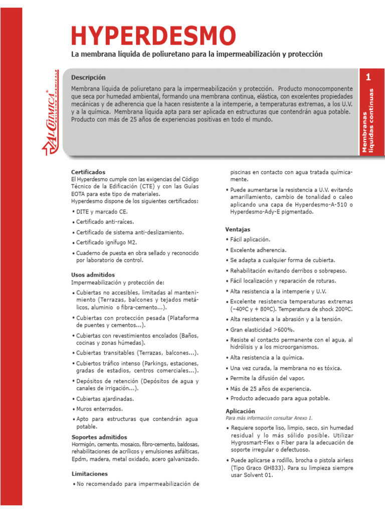 Jparodi - Hyperdesmo | PDF | Agua | Materiales