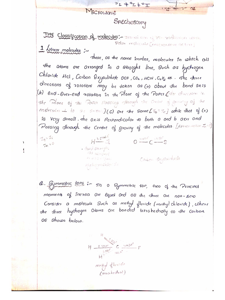 Microwave Spectroscopy | PDF