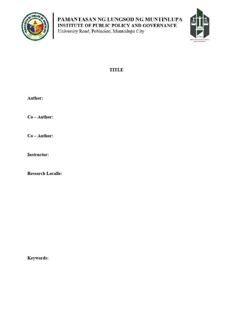 Imrad Research Template | PDF