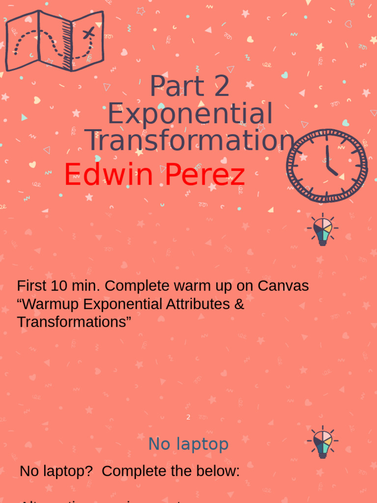 Edwin Perez Part 2 Exponential Transformation | PDF | Function (Mathematics) | Asymptote