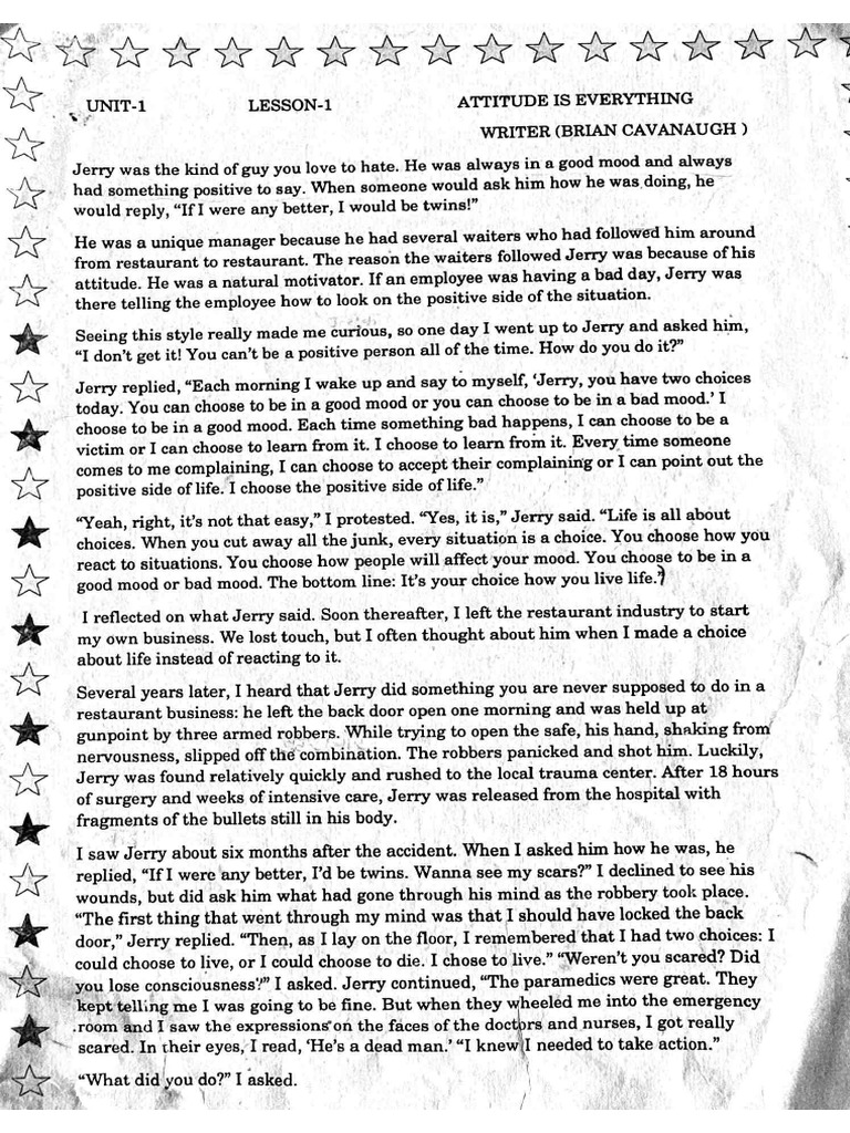 Attitude Is Everything by Brian Cavanaugh | PDF