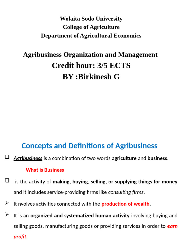 Understanding Agribusiness Inputs | PDF | Agriculture | Macroeconomics