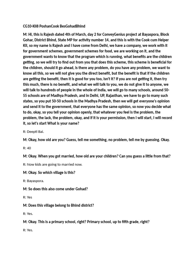 CG10-Kii8 PoshanCook BesGohadBhind | PDF