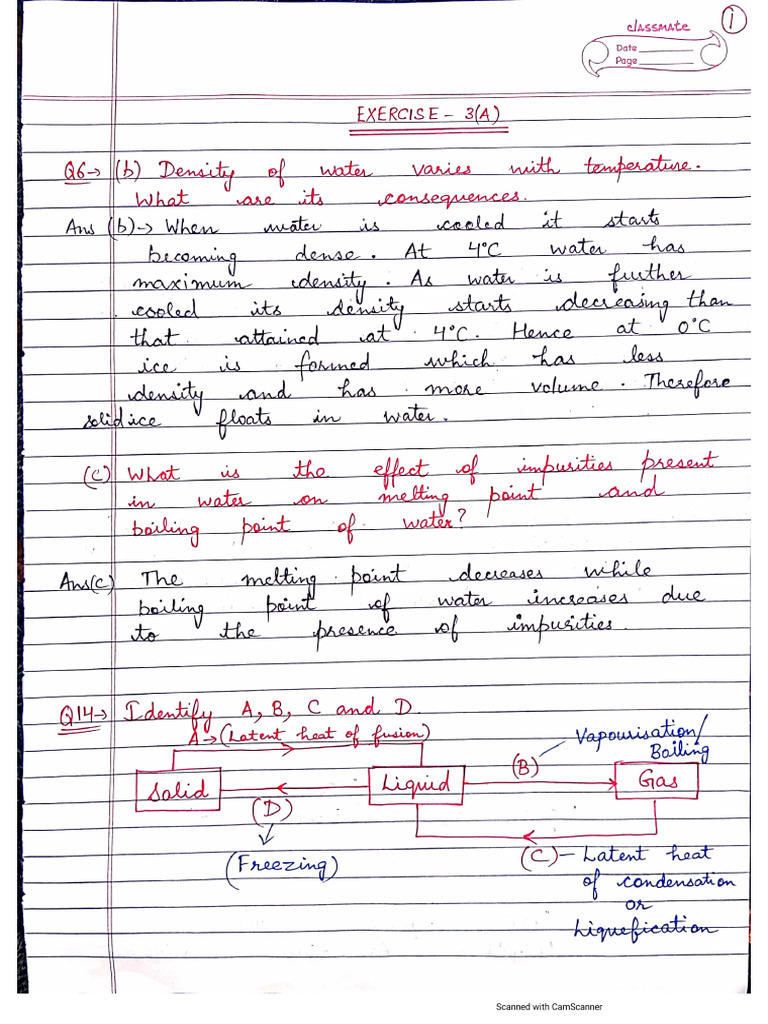 Answer Key CH 3 Ex 3C | PDF