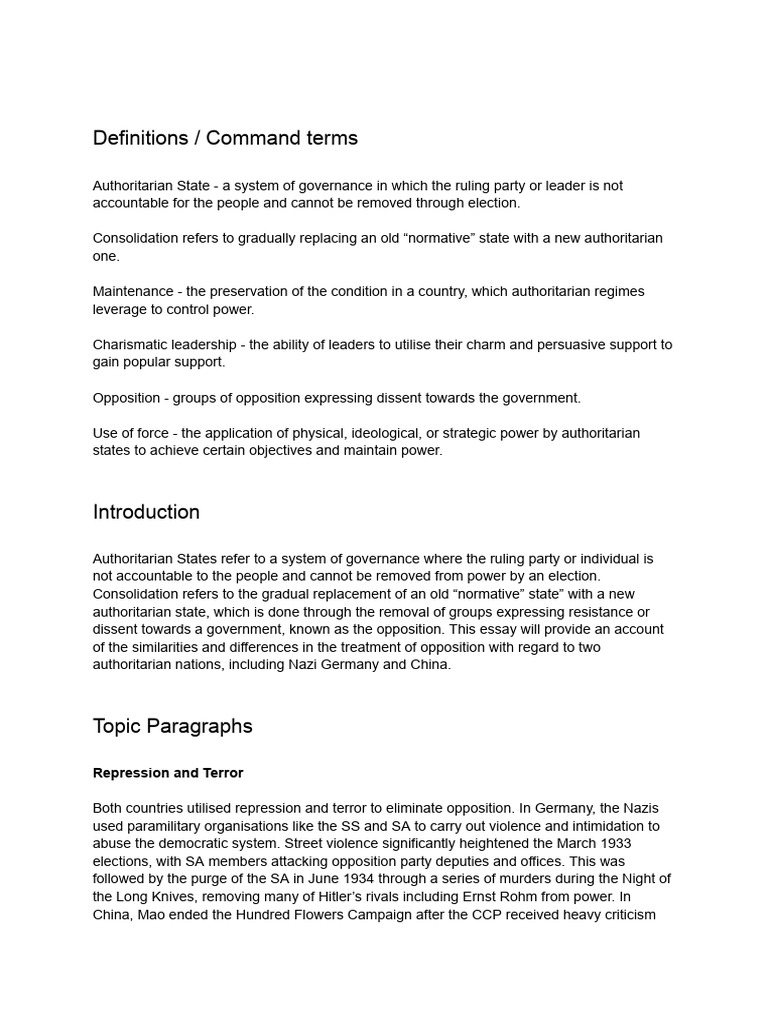 IB History Revision | PDF | Nazi Germany | Mao Zedong