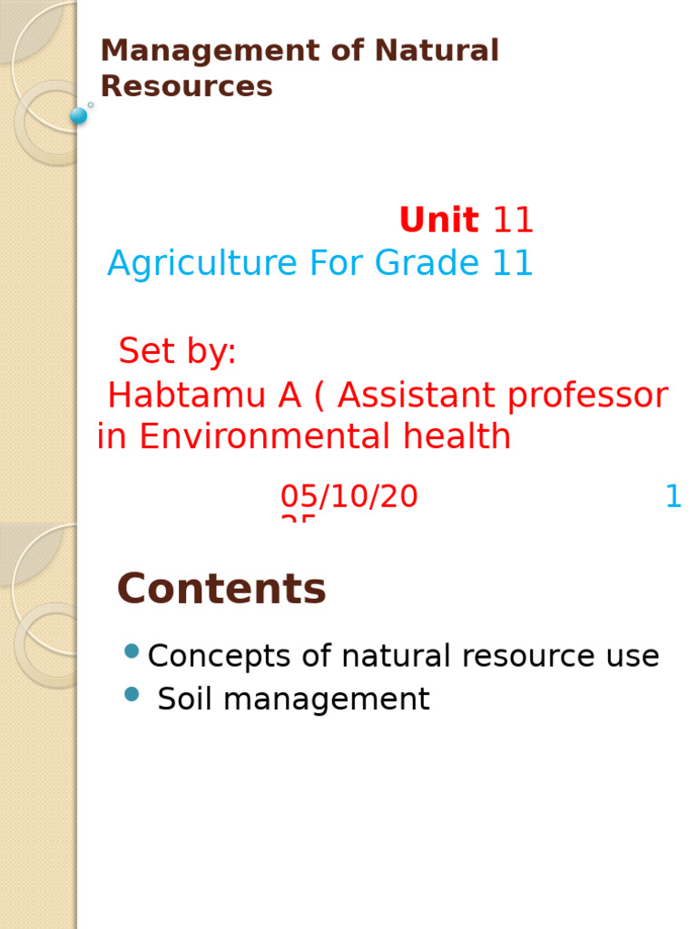 Grade 11 Agriculture Note | PDF | Soil | Agriculture