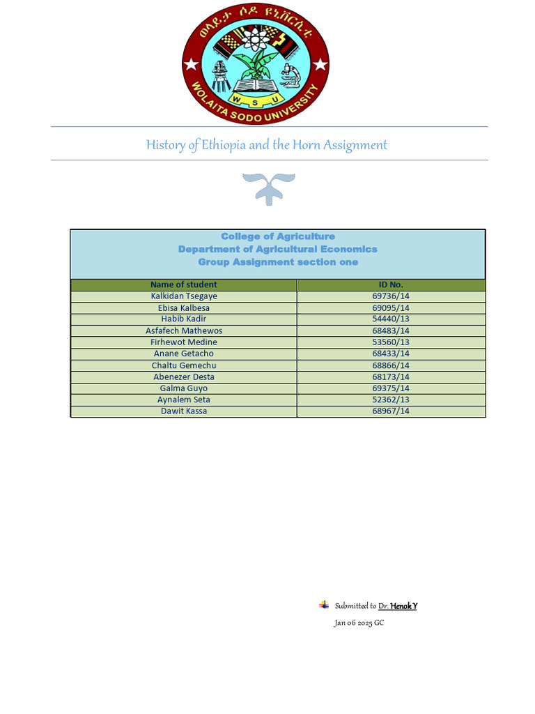 History of Ethiopia and The Horn Assignment - 3 and 4 | PDF | Pastoralism | Ethiopia