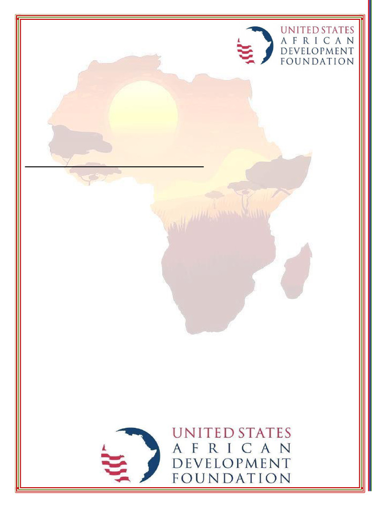 Usadf Grant Approval Letter | PDF | Economies