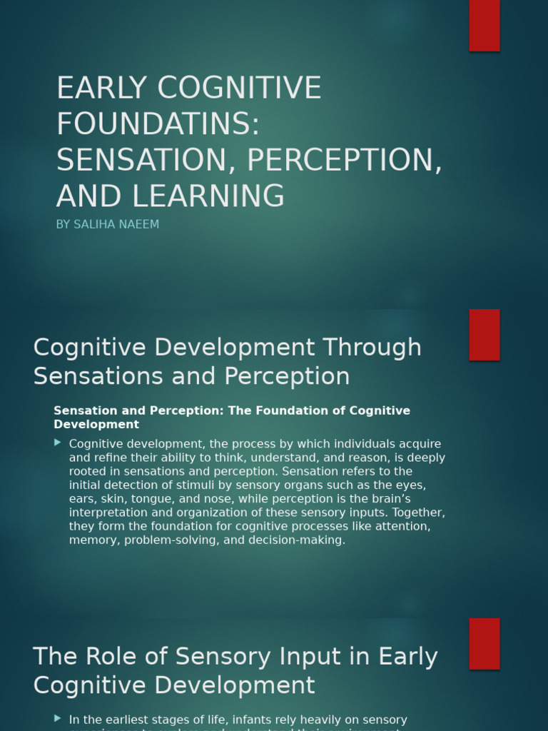 Early Cognitive Foundatins | PDF | Perception | Classical Conditioning