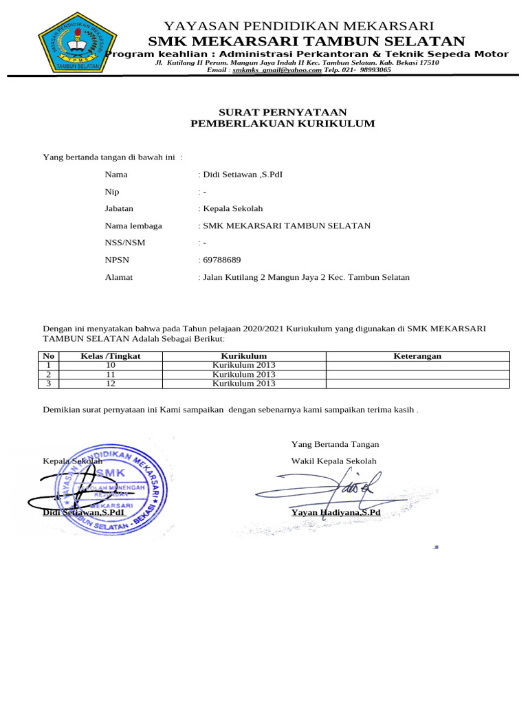 Kop Soal SMK Logo HP | PDF