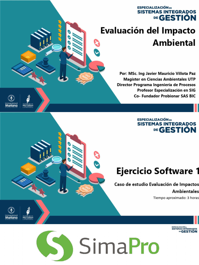 Ejercicio Software SimaPro EIA | PDF | Evaluación del ciclo de vida
