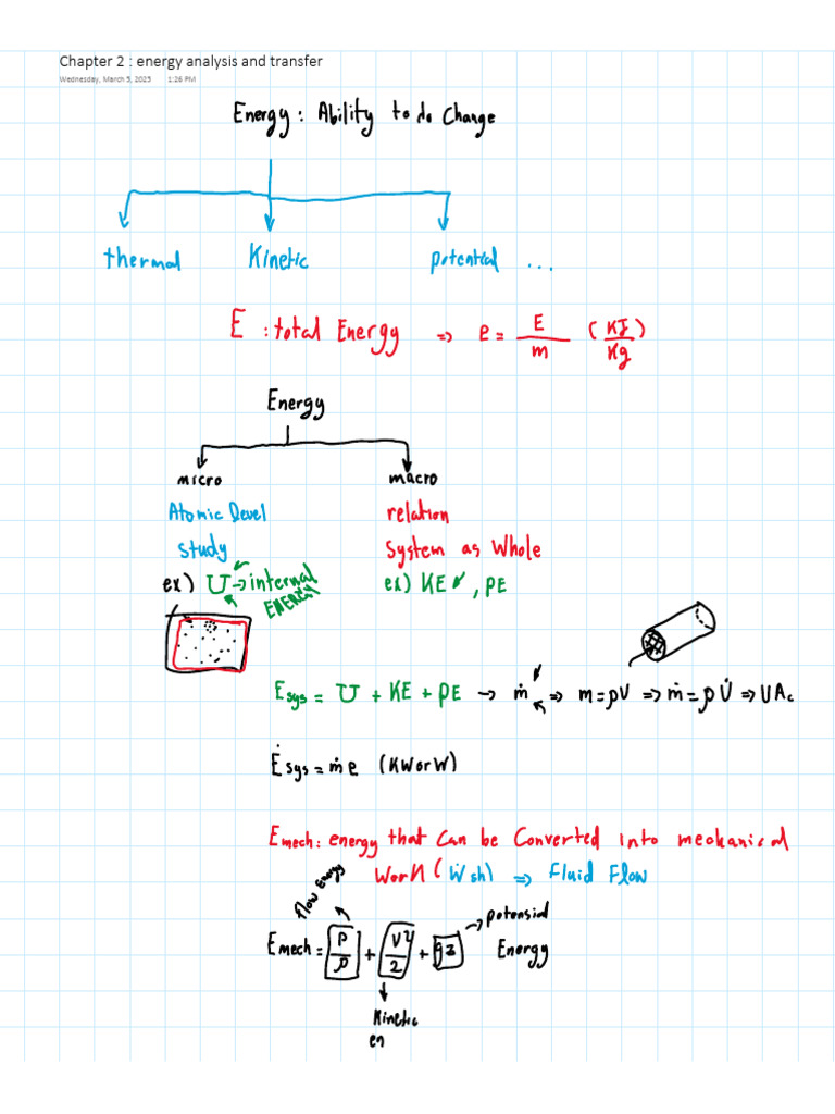 Chapter 2 Energy Analysis and Transfer | PDF | Pump | Flow Measurement