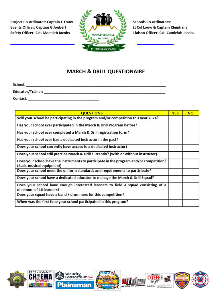 School Questionaire (5) Saps | PDF