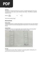 Measuring Density of a Pebble | PDF | Buoyancy | Density