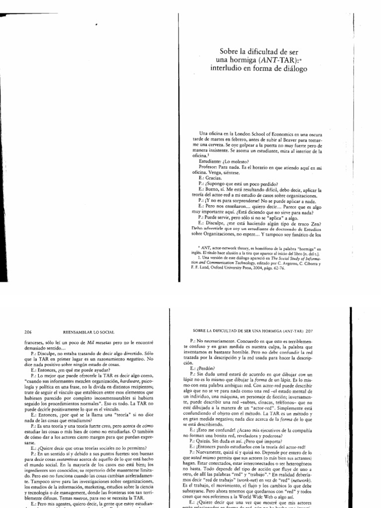 Latour y El Estudiante | PDF