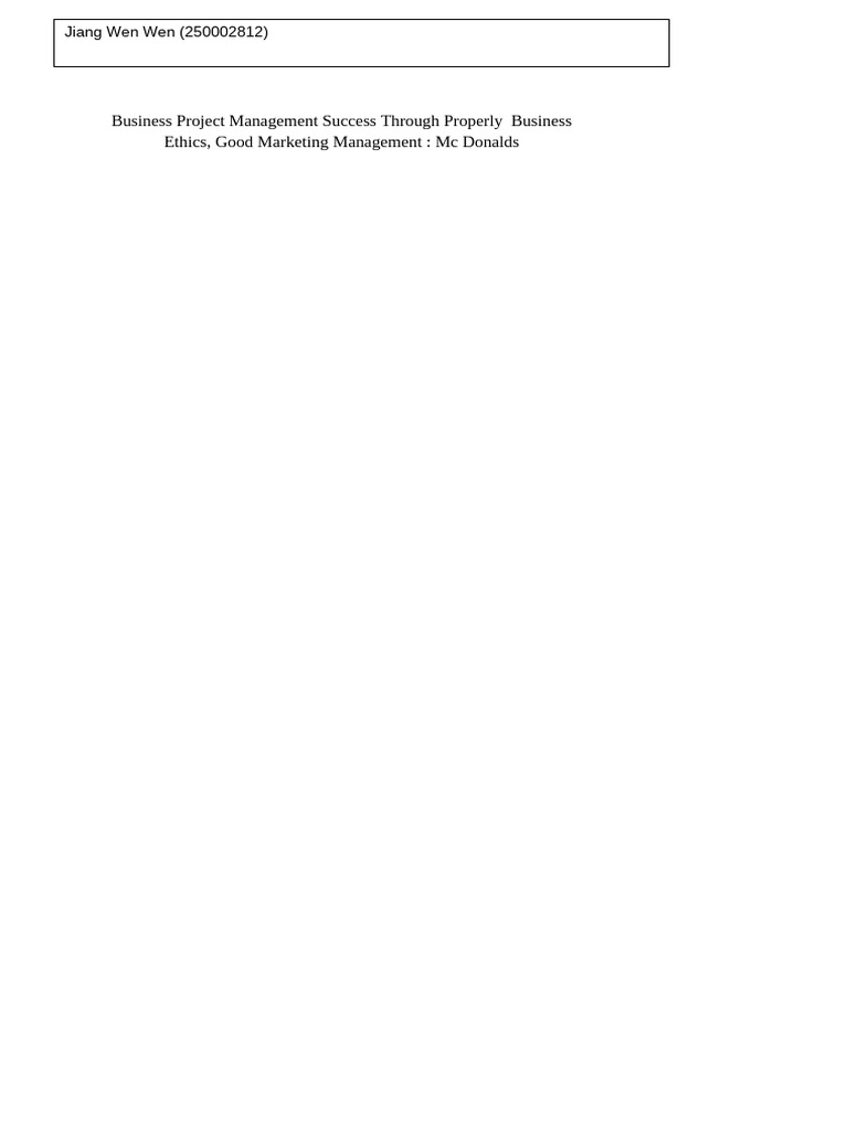 Jiang WenWen Assignment 1-Redo | PDF | Business | Economies