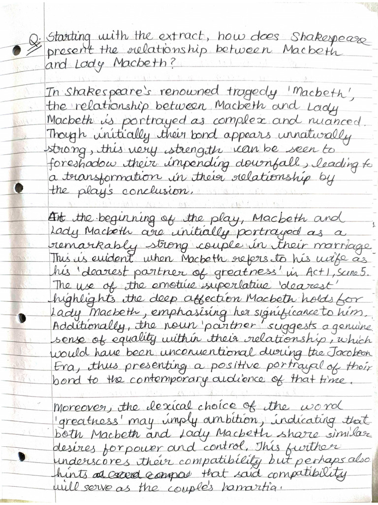 Macbeth and LMB Relationship | PDF