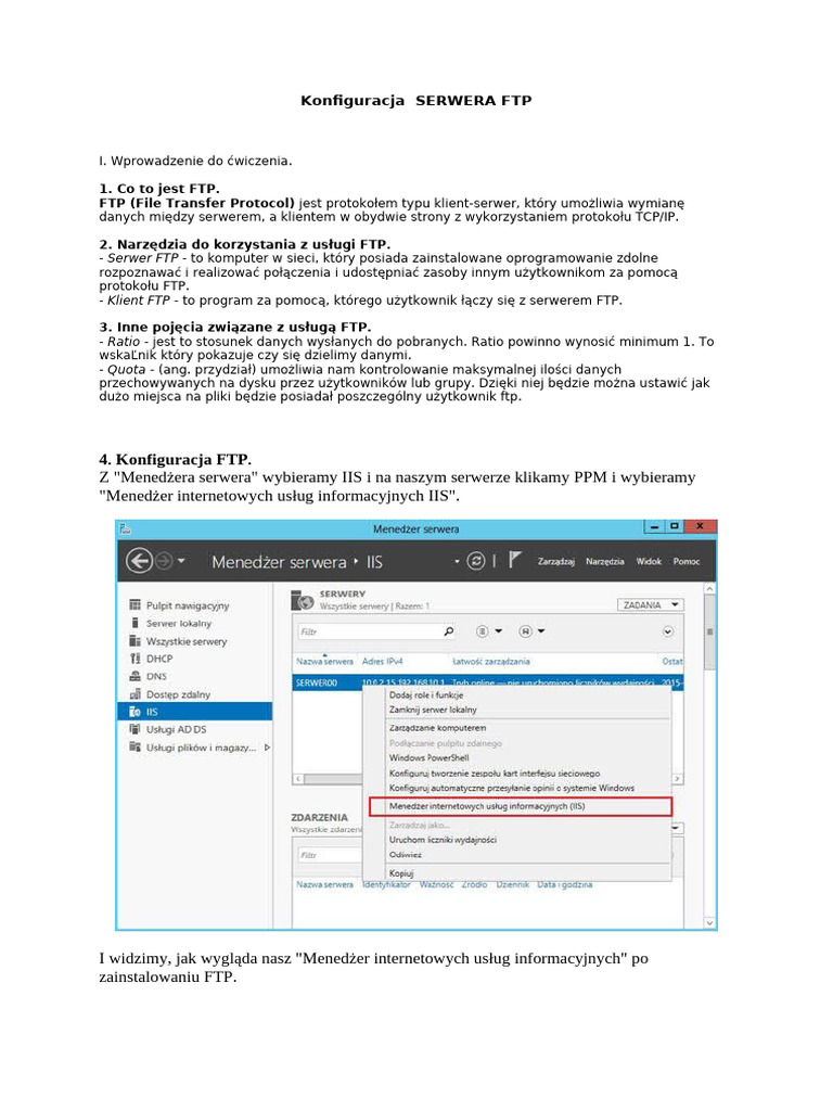 Serwer FTP | PDF