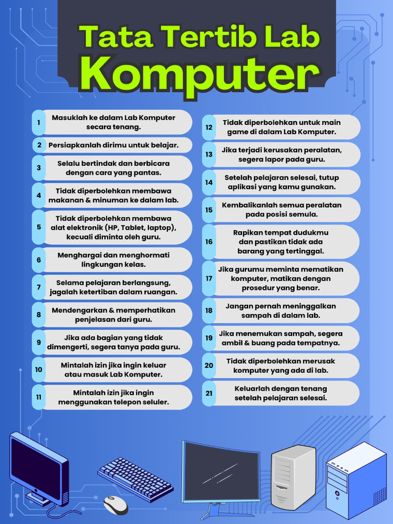 Tata Tertib Lab Komputer | PDF