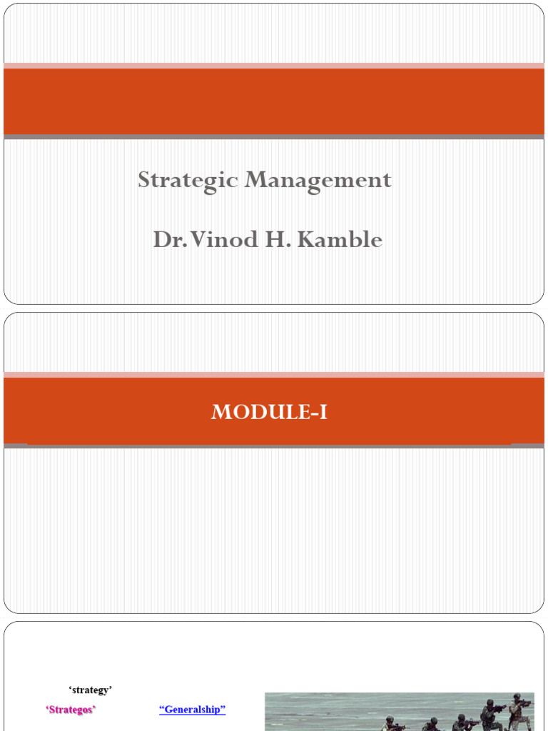 MMS - SM - Module-I To IV - Atharv | PDF | Strategic Management | Takeover