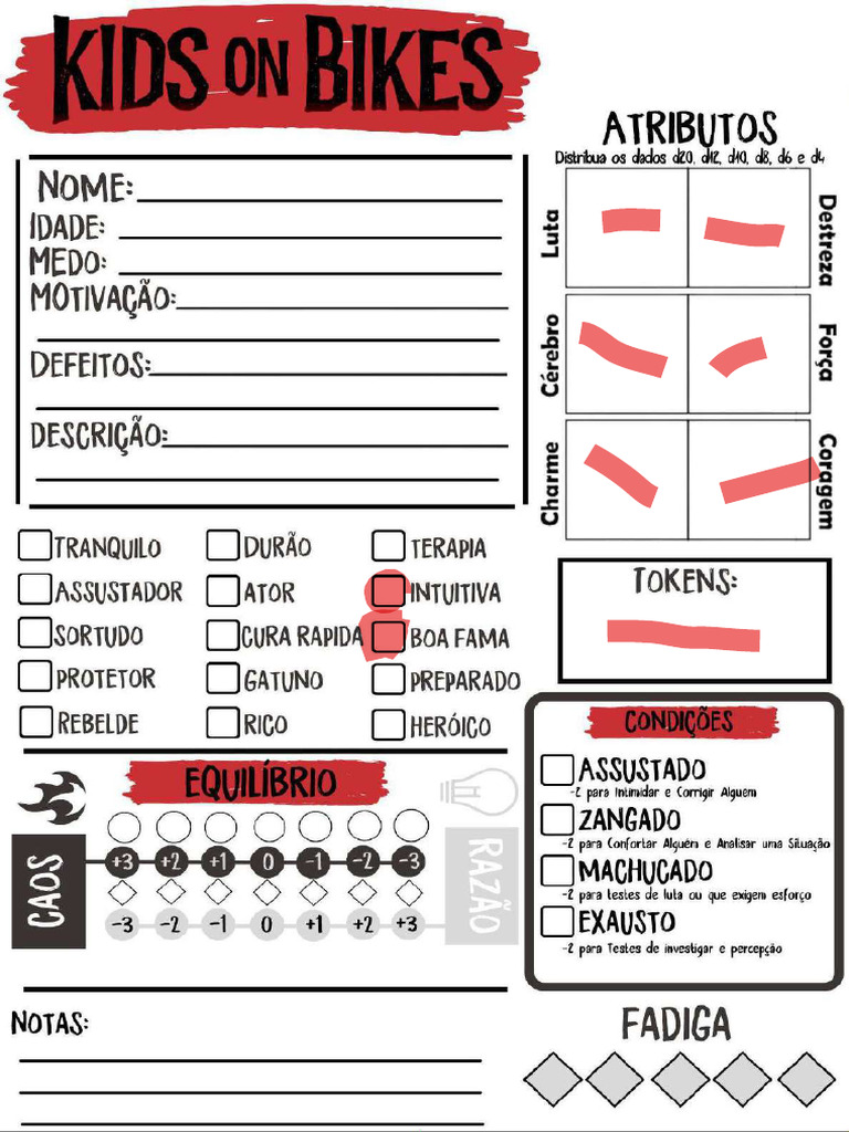 Ficha Kids on Bikes Ouiu | PDF