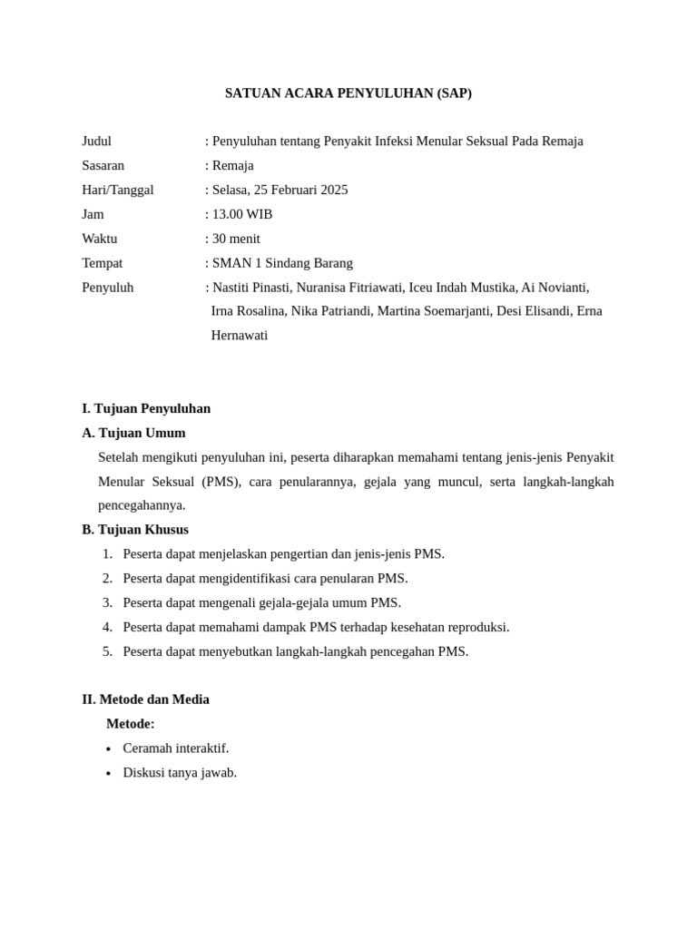 Sap PMS Pada Remaja | PDF