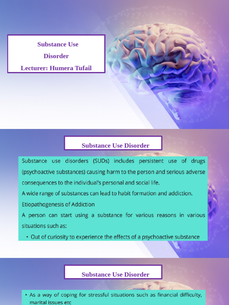 Substance Use Disorder | PDF