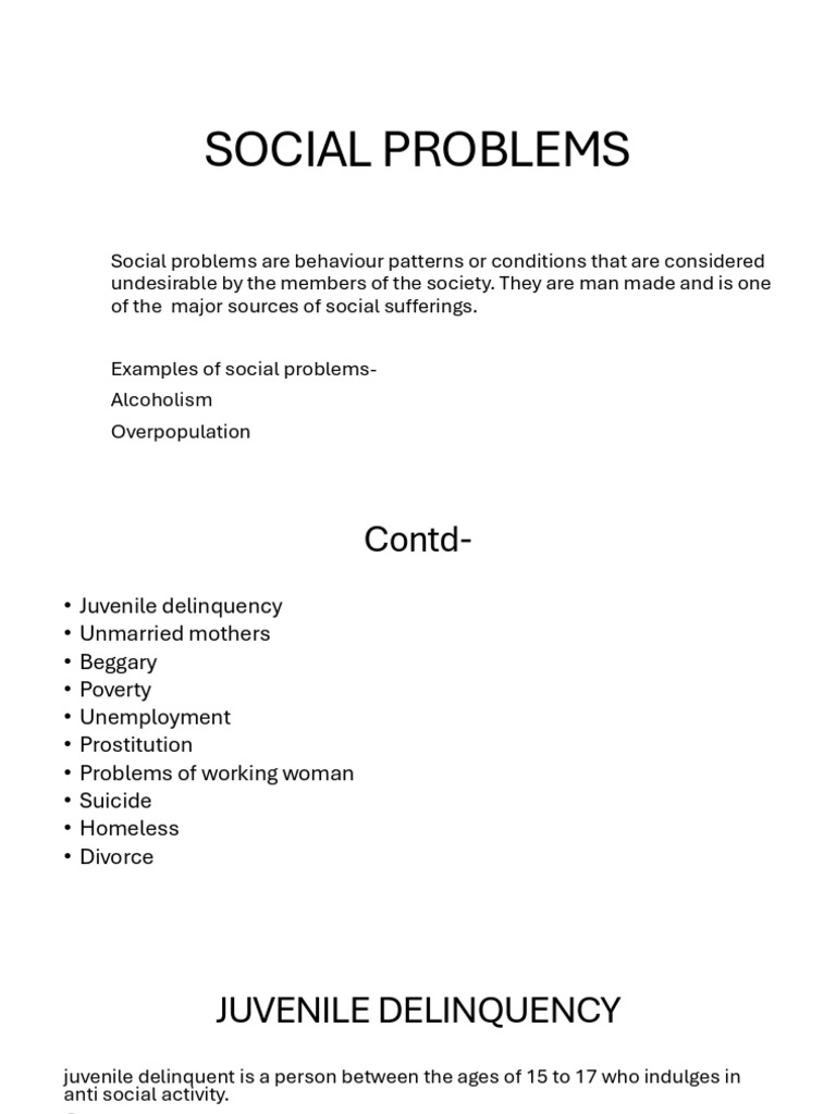 Understanding Social Problems and Solutions | PDF | Poverty | Poverty ...