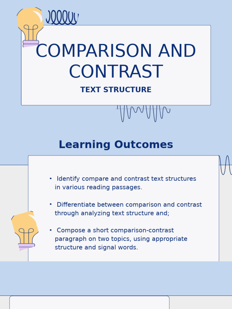 Compare and Contrast Text Structure | PDF | Infographics | Cognitive ...