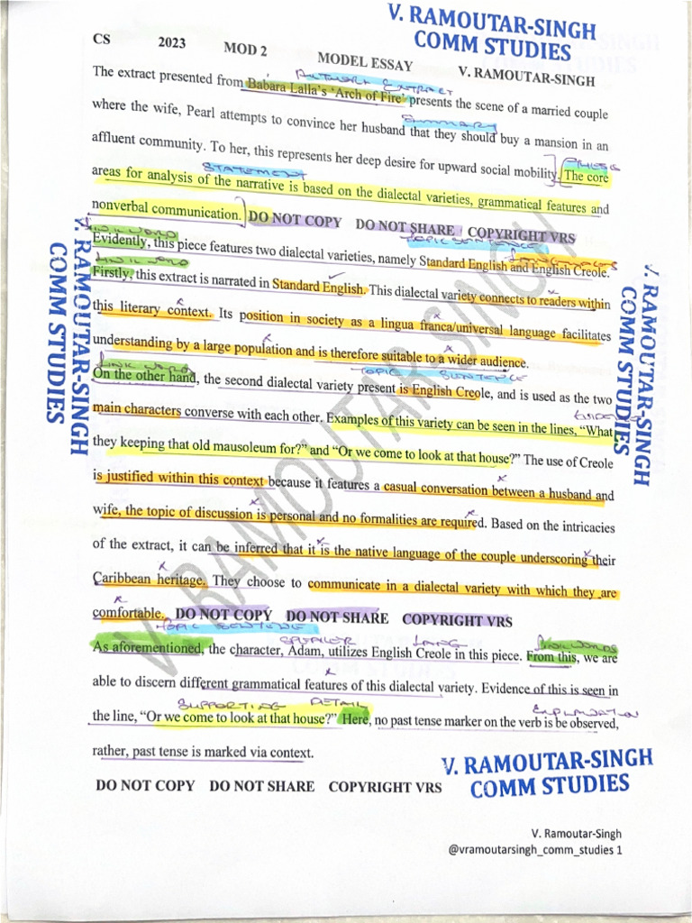 Cs Mod 2 2023 v. Ramoutar-Singh | PDF