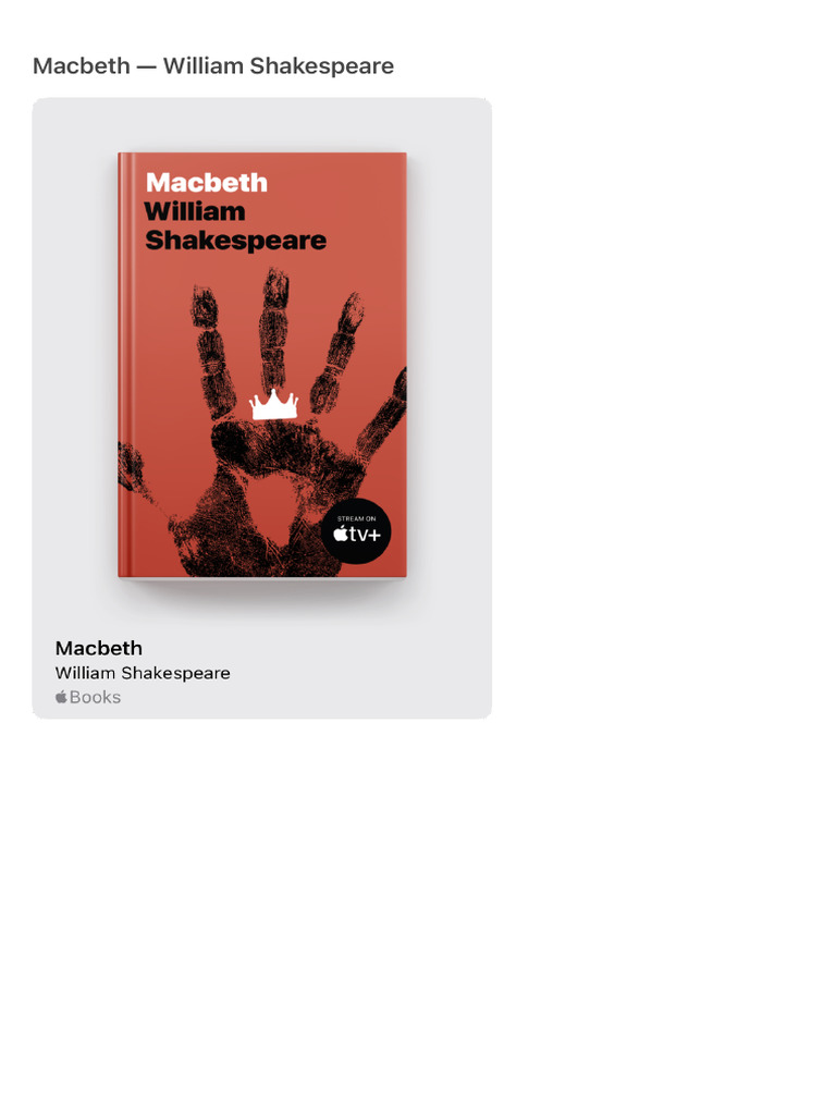 Macbeth - William Shakespeare | PDF