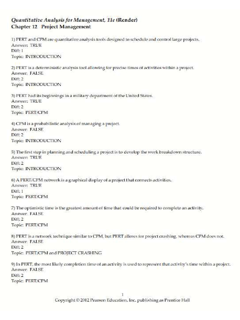 Ebook Chapter 12 Part 1 - Quantitative Analysis For Management | PDF