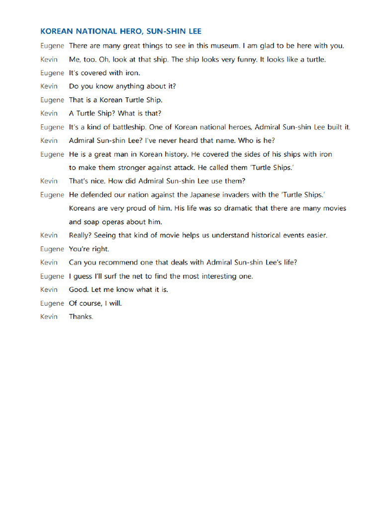 Reading Article - Lee Sun Shin | PDF
